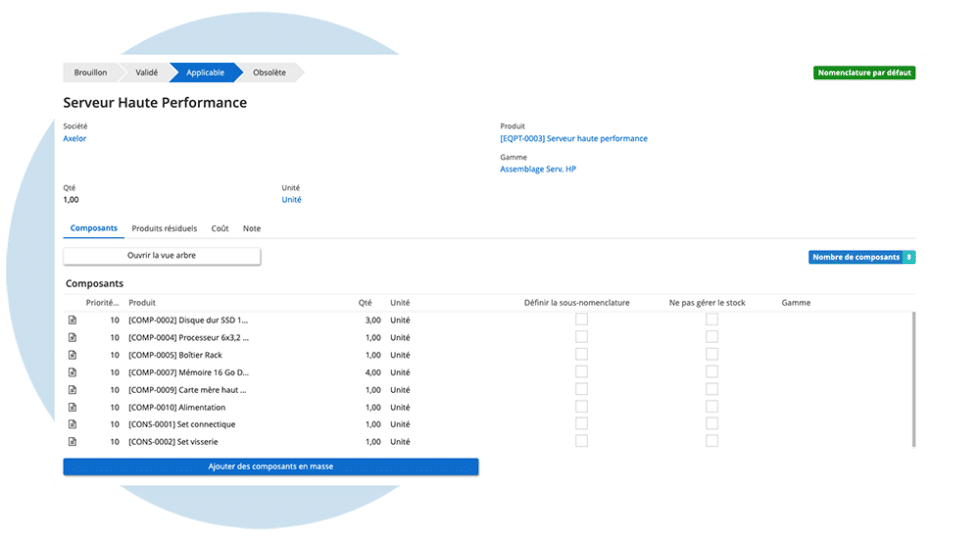 Production - CAPM | Axelor