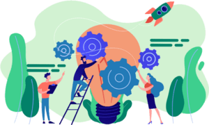 What is a company's steering process?